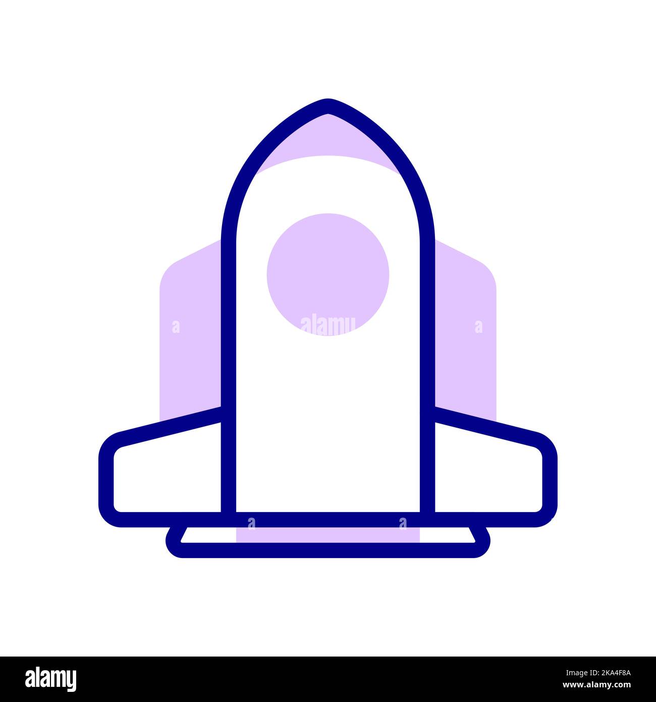 spaceship icon. fly high exploring space, contemplating the creation ...