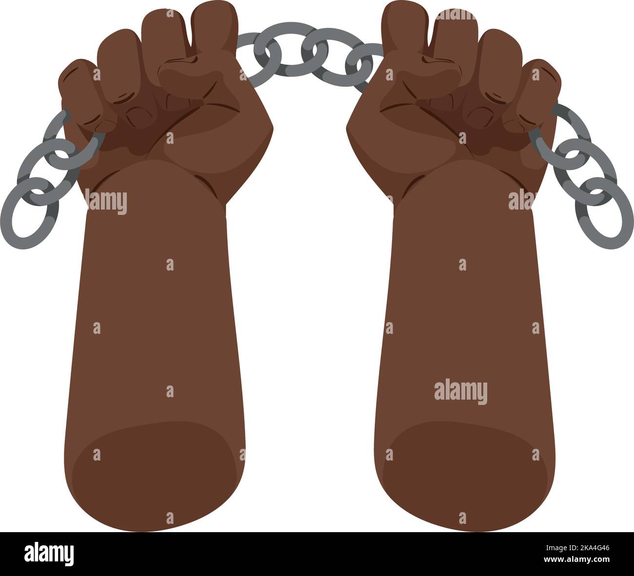 afro hands lifting chains Stock Vector Image & Art - Alamy