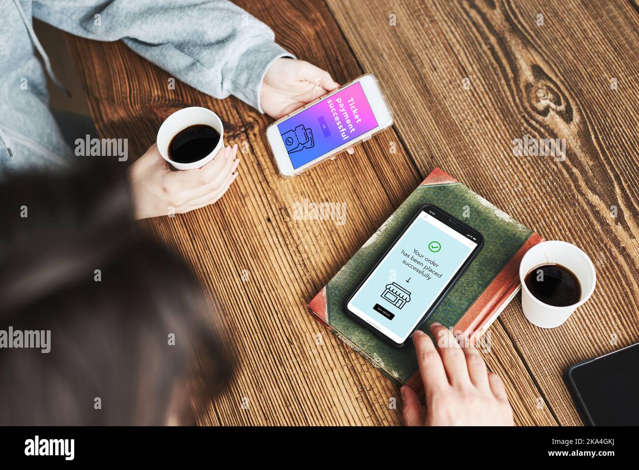 Online shopping. Buying tickets online. Ordering product in online shop ...