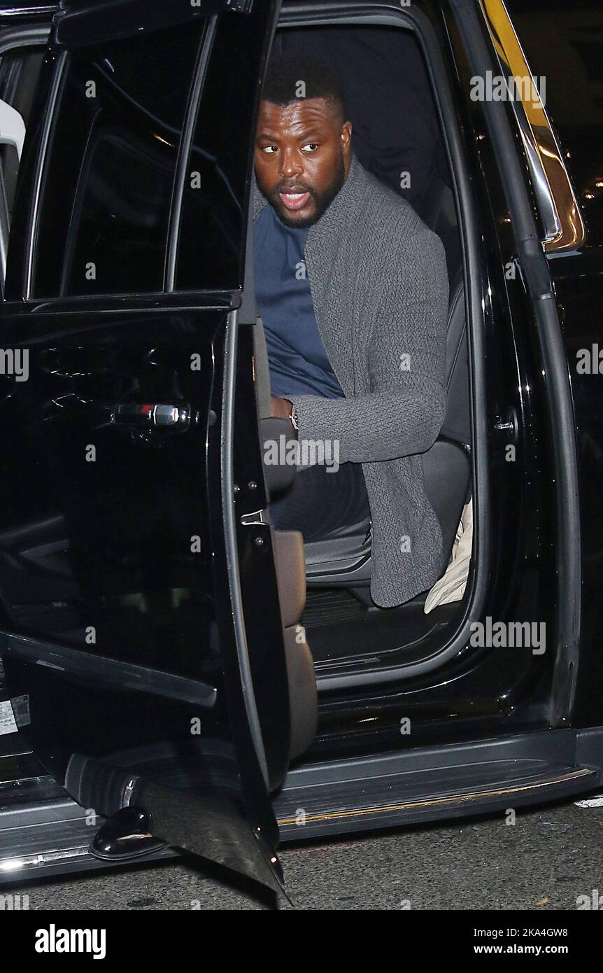 New York, NY, USA. 31st Oct, 2022. Winston Duke seen at CBS Mornings ...