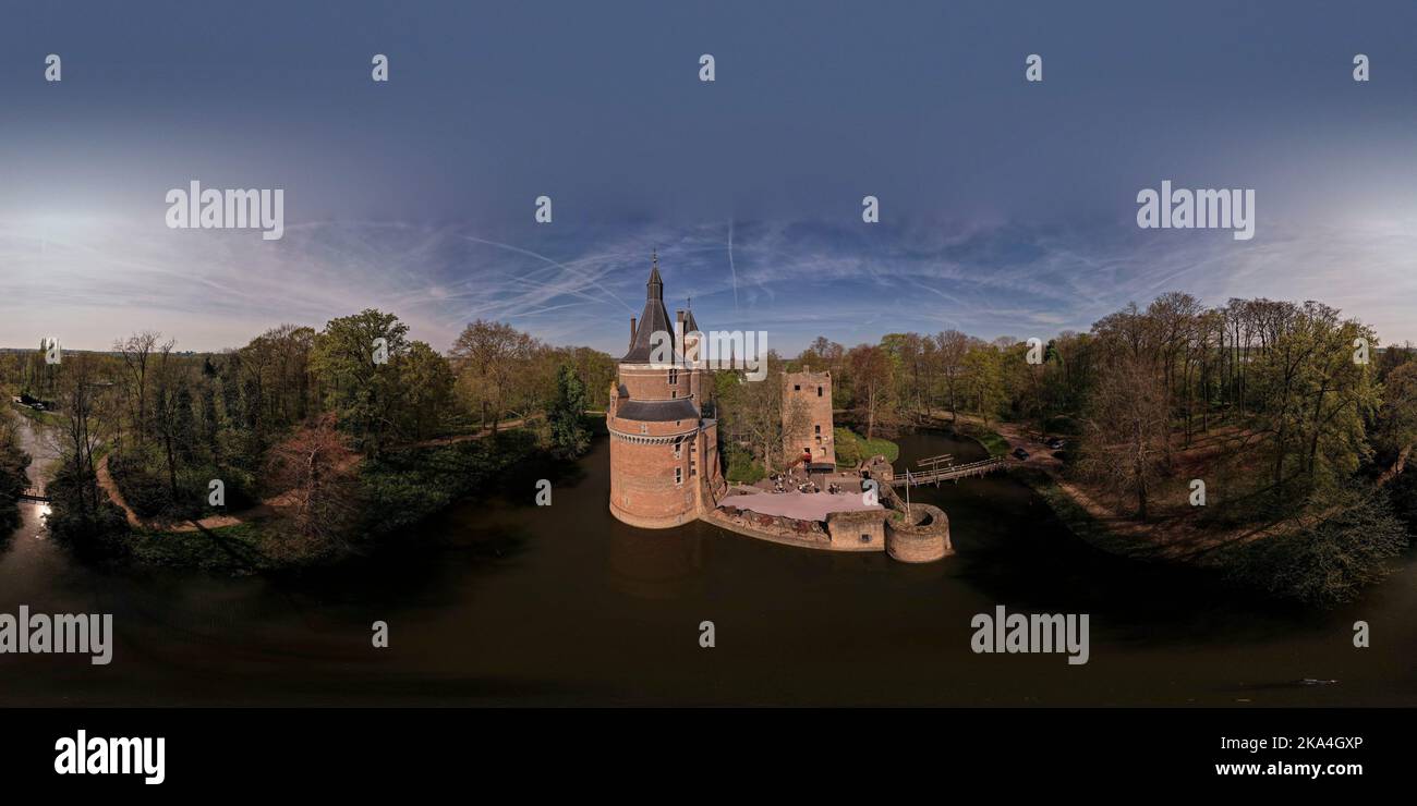 Ready for VR equirectangular projection aerial 360 panorama of Wijk bij ...