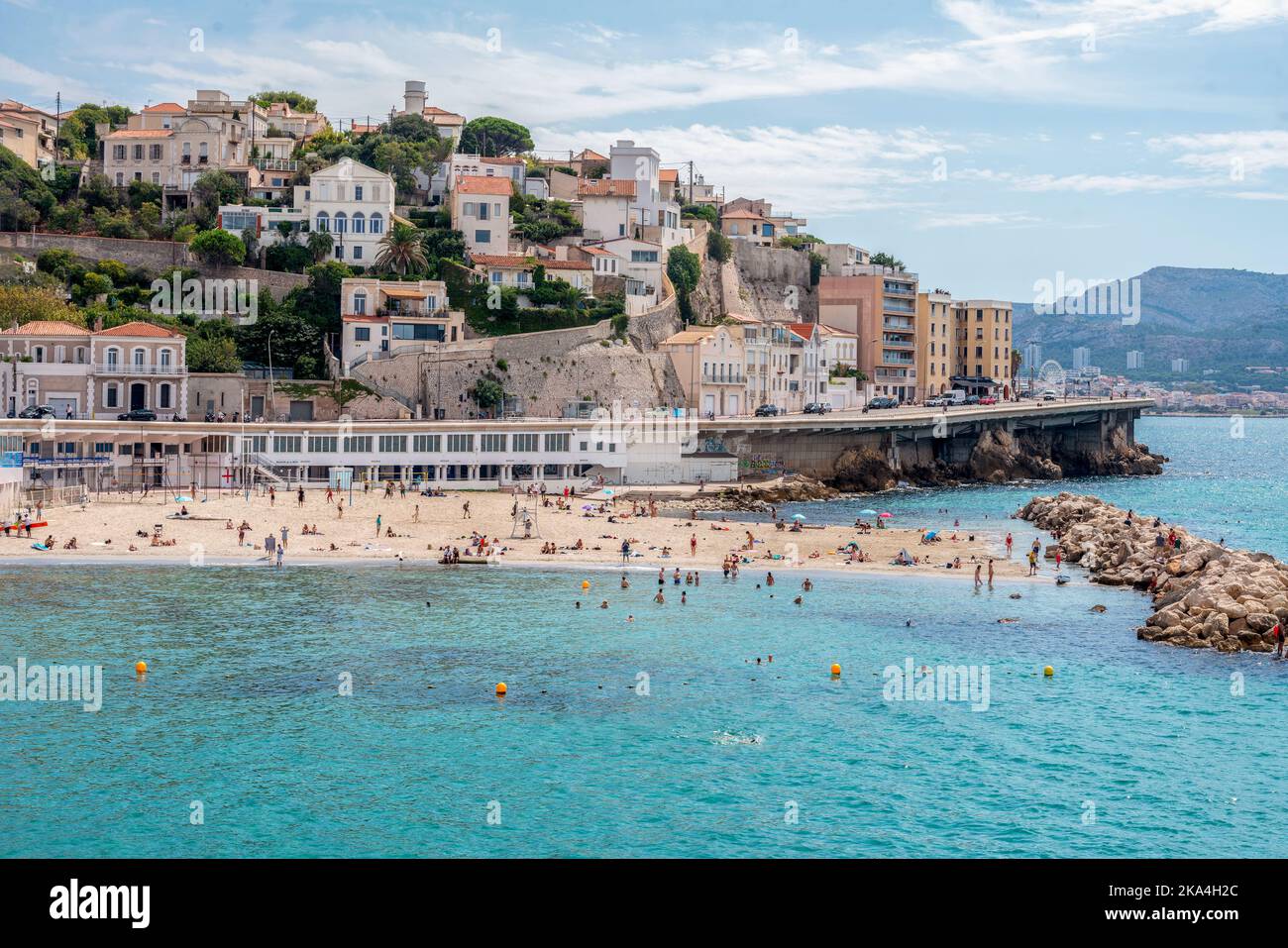 09-03-2022 Marseille France. Gorgeous gentle day on the French Riviera ...
