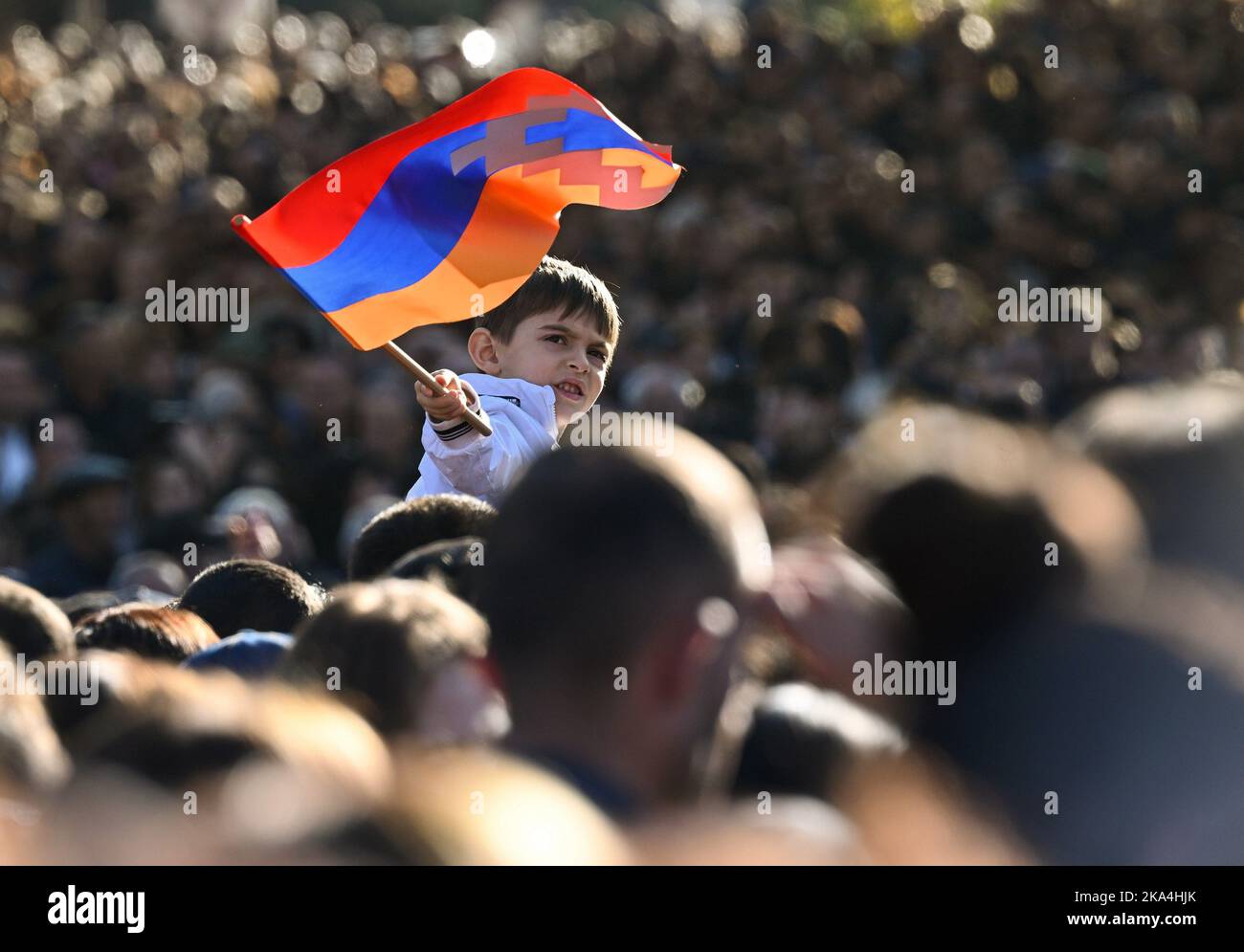The protest rally took place on the Renaissance Square. Participants ...