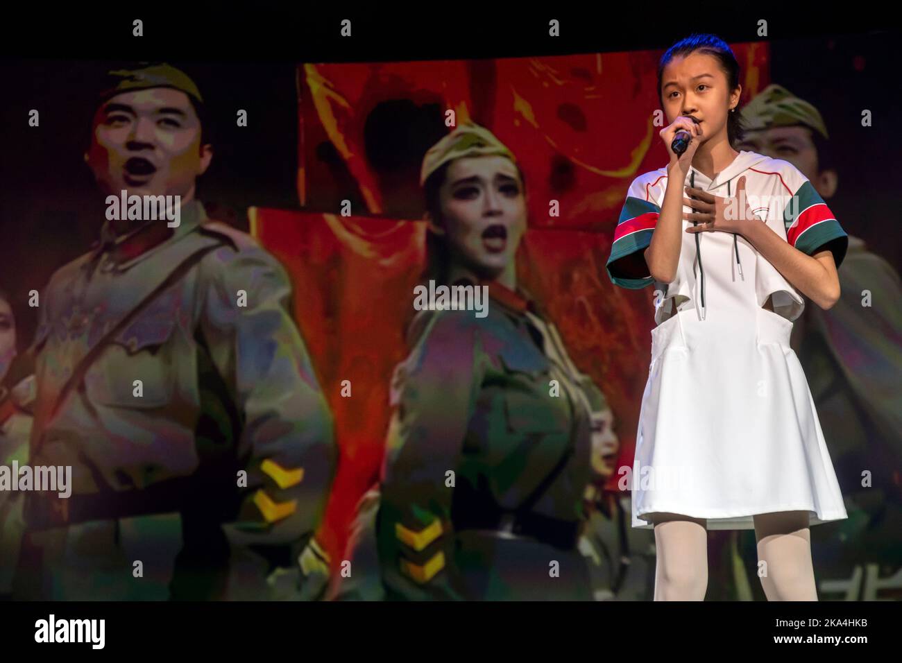 Moscow, Russia. 29th October, 2022. Singer Xu Mohan (China) performs on ...