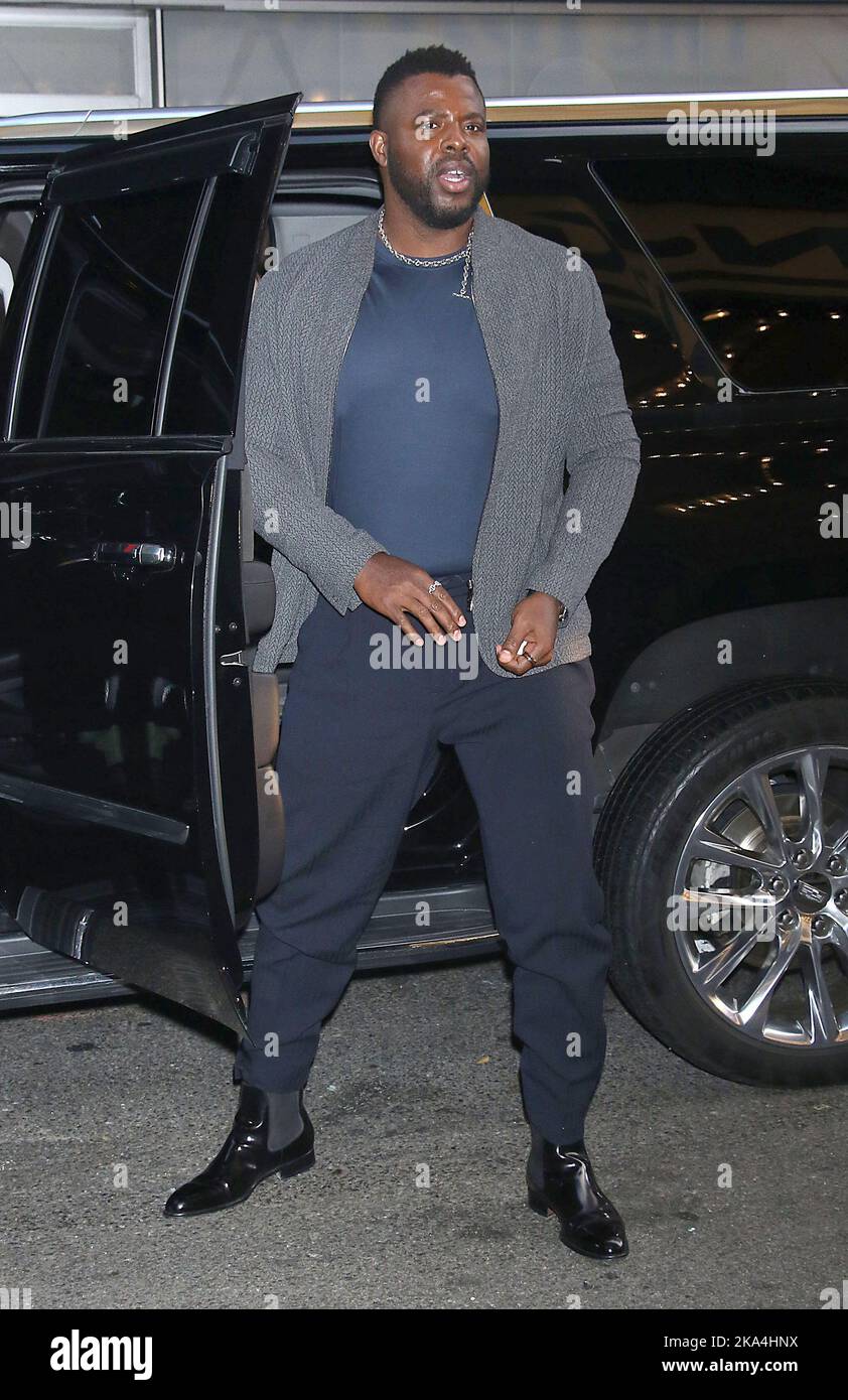Celebrities At ’CBS Morning’ -PICTURED: Winston Duke -LOCATION: New ...