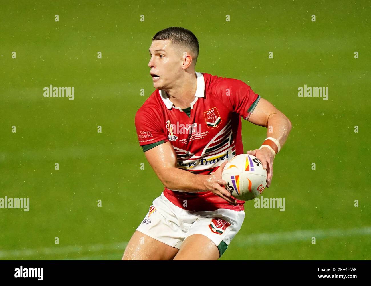 Wales' Josh Ralph during the Rugby League World Cup group D match at ...