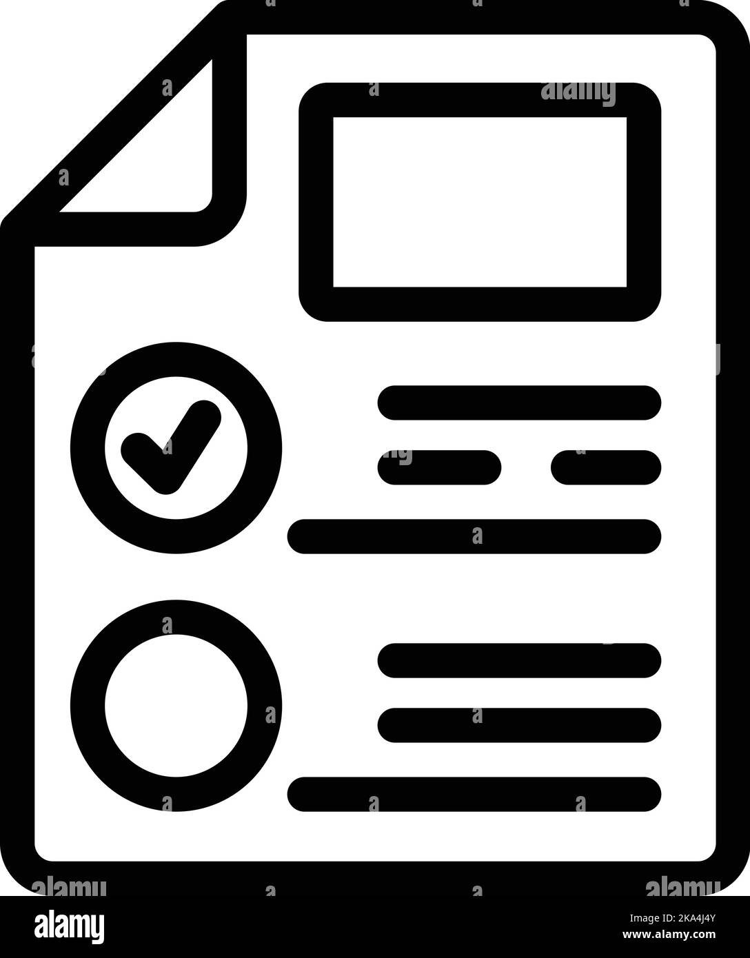Paper vote icon outline vector. Election poll. Digital hand Stock ...