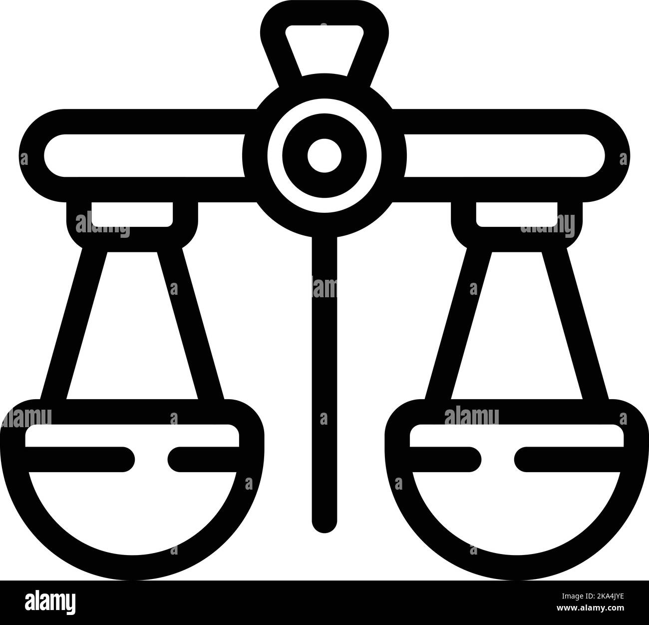 Balance election icon outline vector. Vote poll. Paper public Stock ...