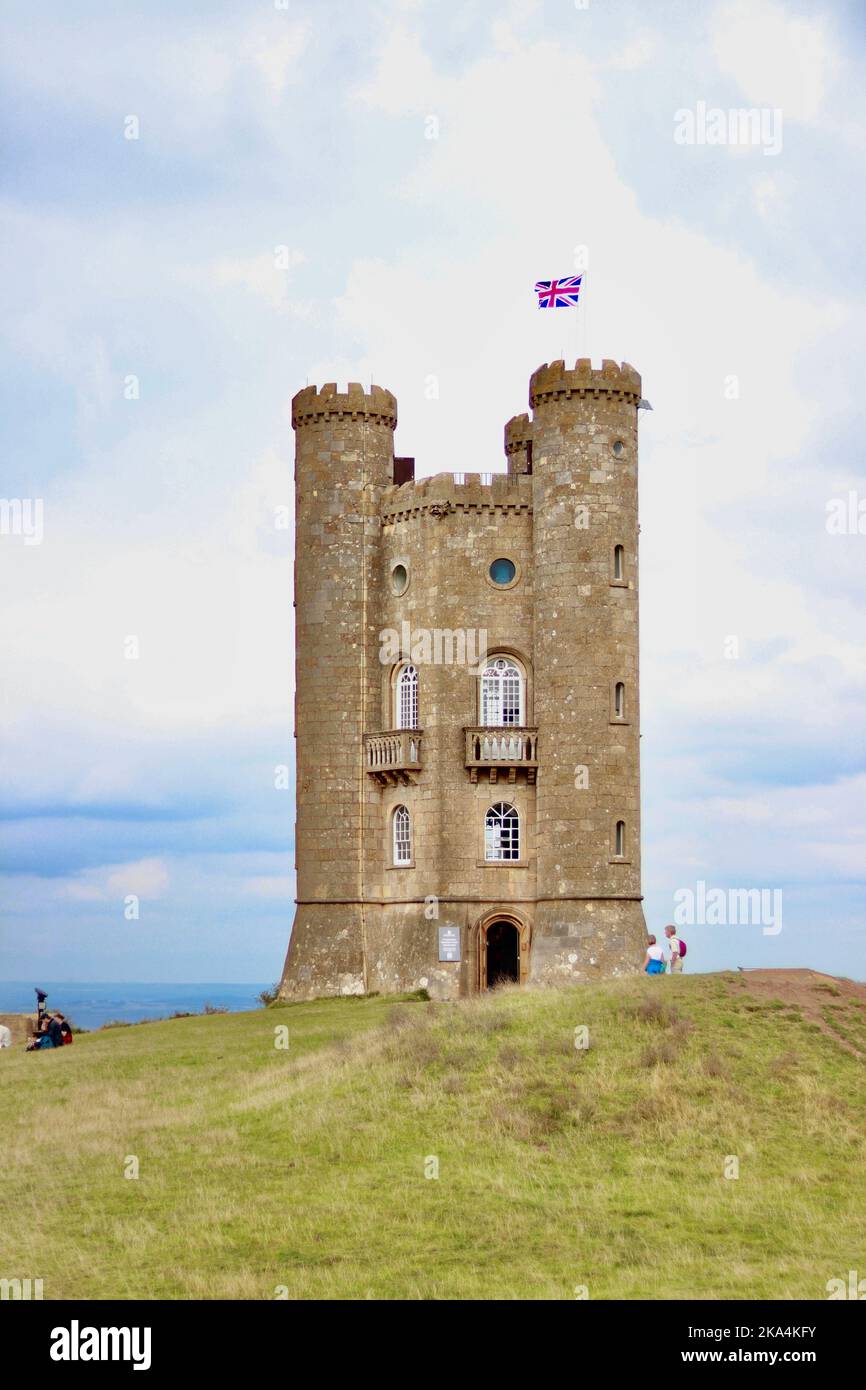 A vertical shot of the Broadway Tower in Broadway, England Stock Photo ...