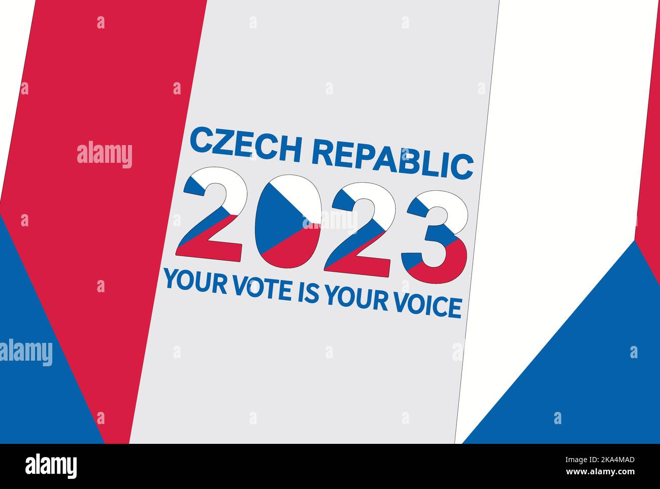 Czech Election Day 2023. President and Parliament. National Day Stock ...