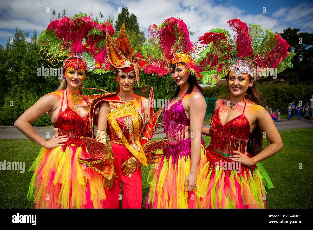The people in colorful dresses posing at Fair Fun and Dancing in South ...