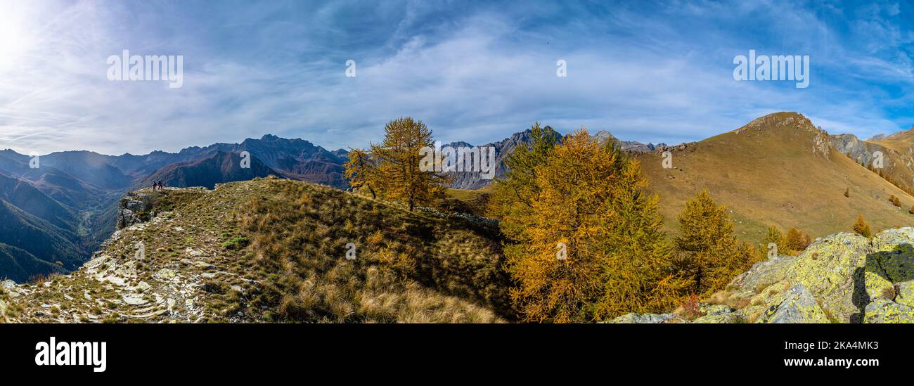 At the foot of Mount Oronaye: autumn in the Maira Valley, in southern ...