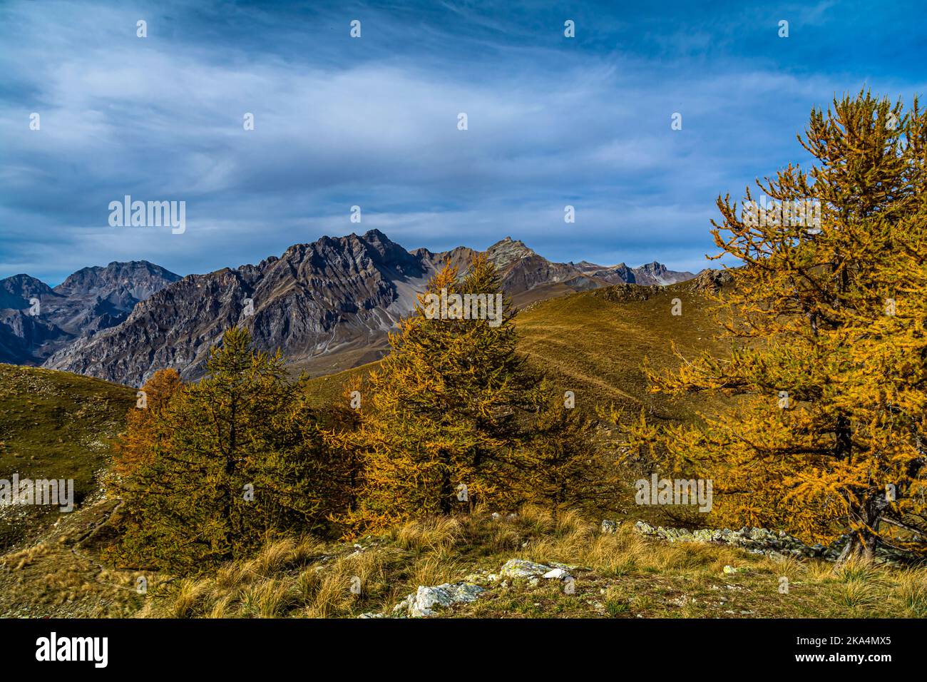 At the foot of Mount Oronaye: autumn in the Maira Valley, in southern ...