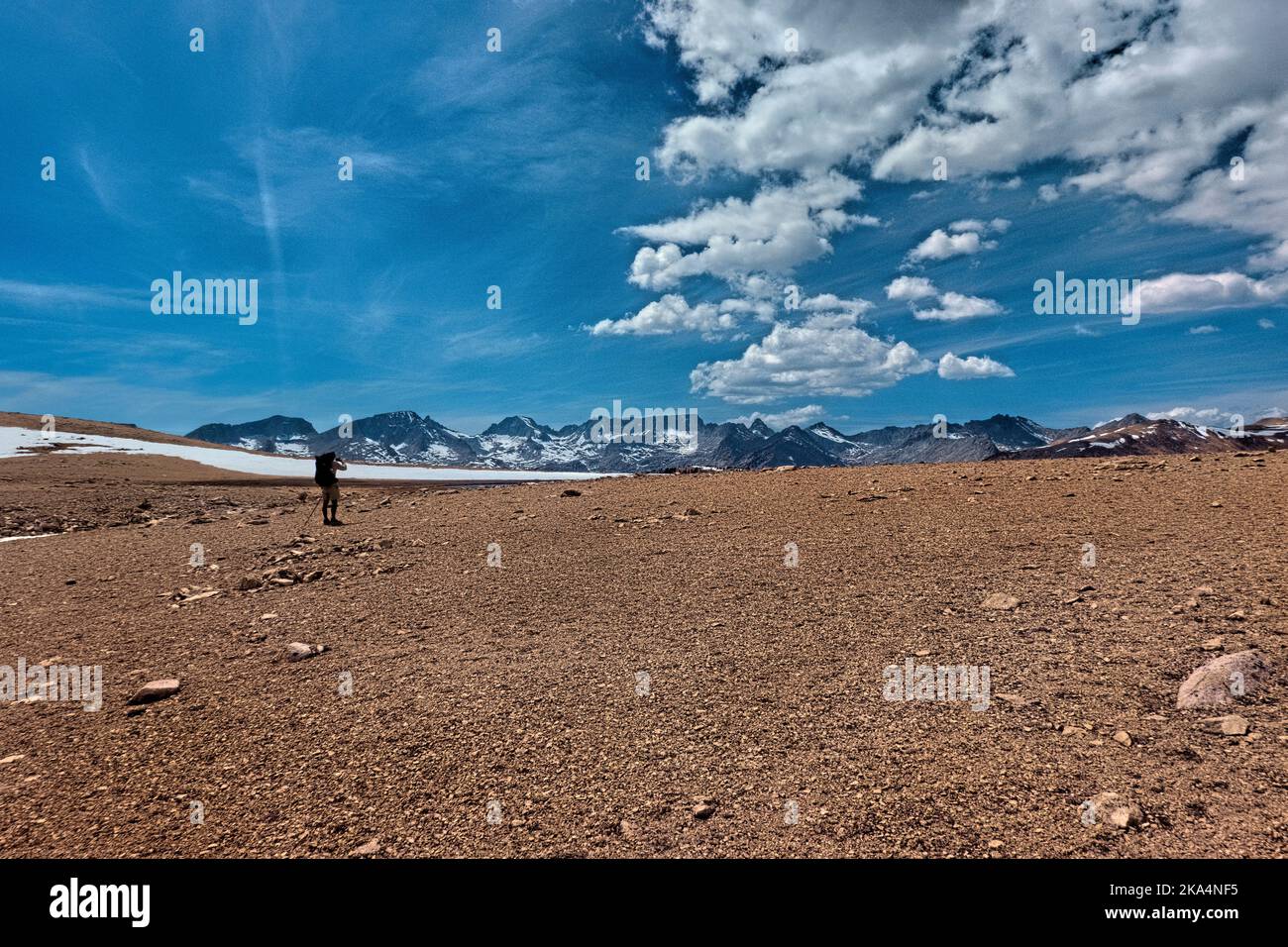 Trekking to Forester Pass on the Bighorn Plateau, High Sierras, Pacific ...