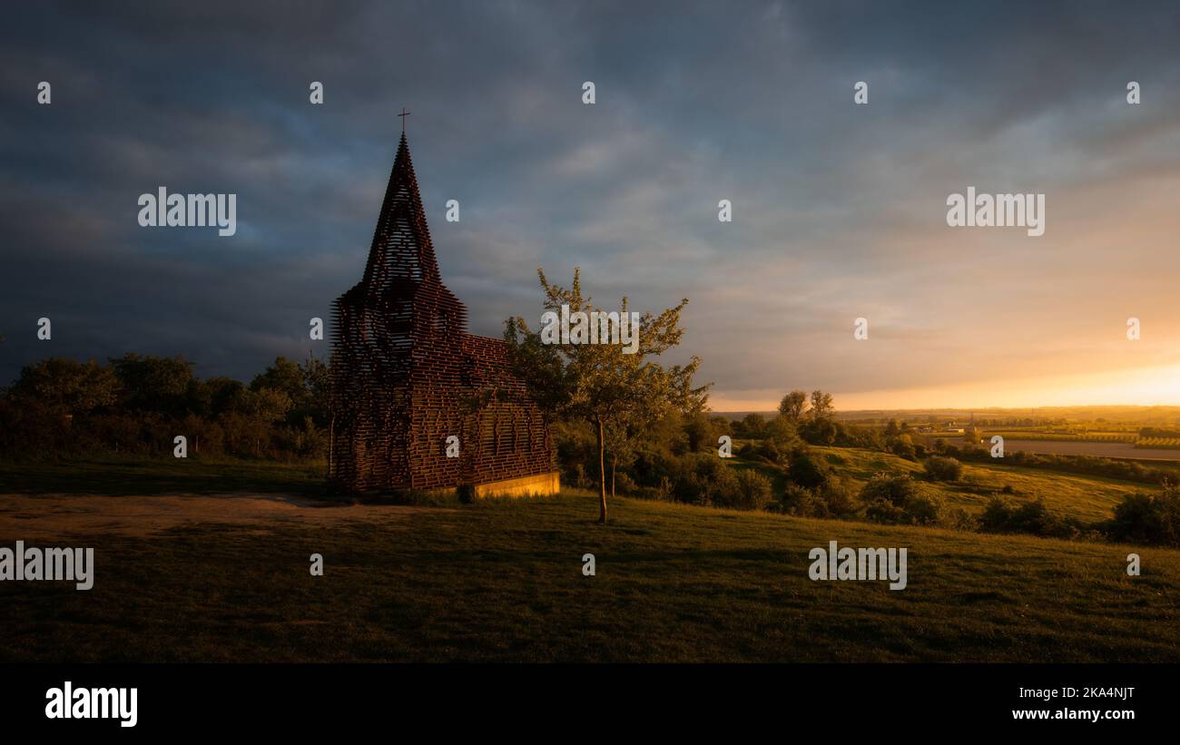 The see-through church Reading between the Lines Sculpture in Borgloon ...