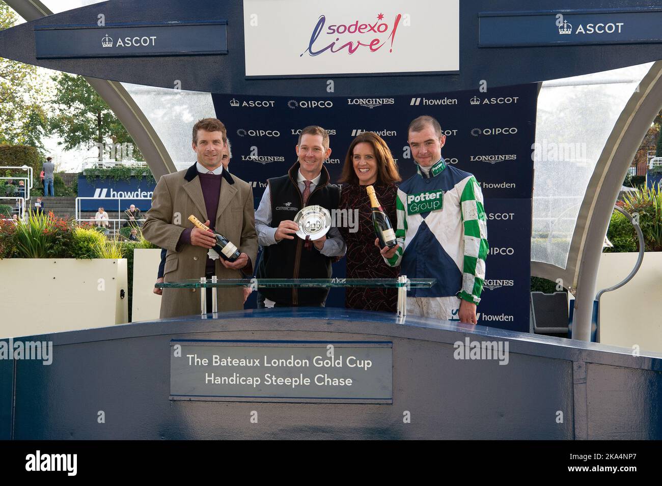 Ascot, Berkshire, UK. 29th October, 2022. The winners presentation for ...