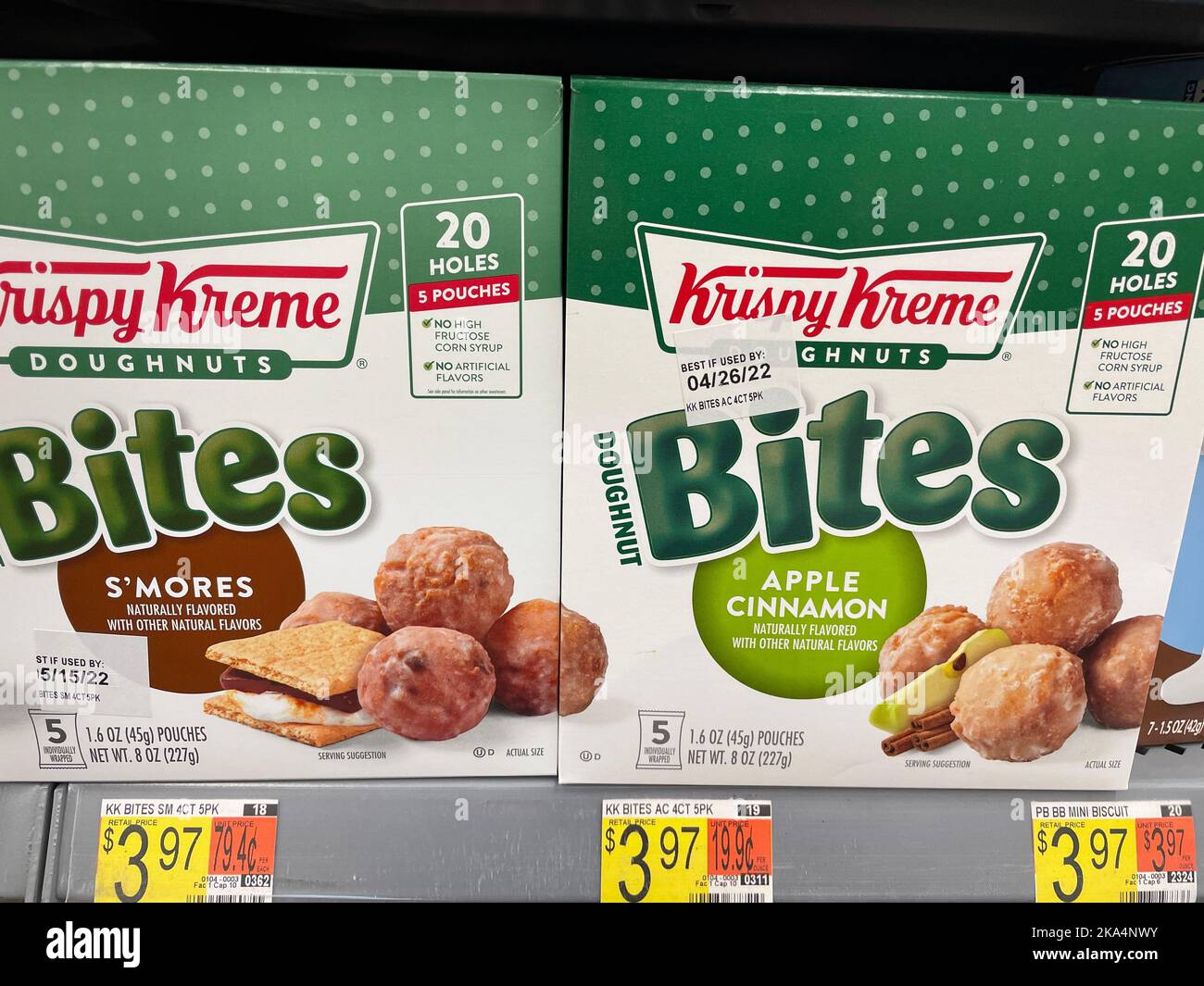 Grovetown, Ga USA - 04 22 22: Retail store food products Krispy Kreme ...