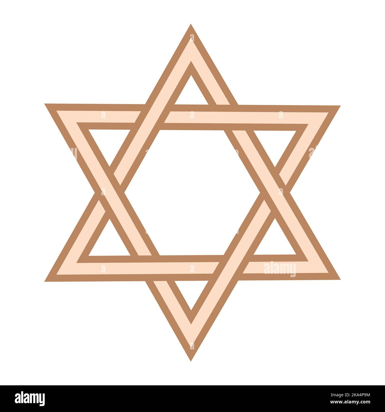 Star of David, an ancient symbol decorated with Scandinavian patterns ...