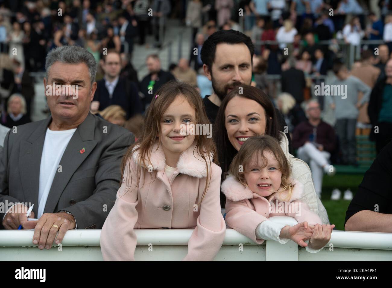 Ascot, Berkshire, UK. 29th October, 2022. Racegoers enjoying their day ...