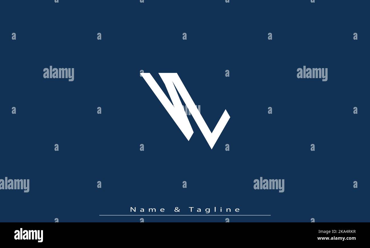 Alphabet letters Initials Monogram logo VL , LV Stock Vector Image ...