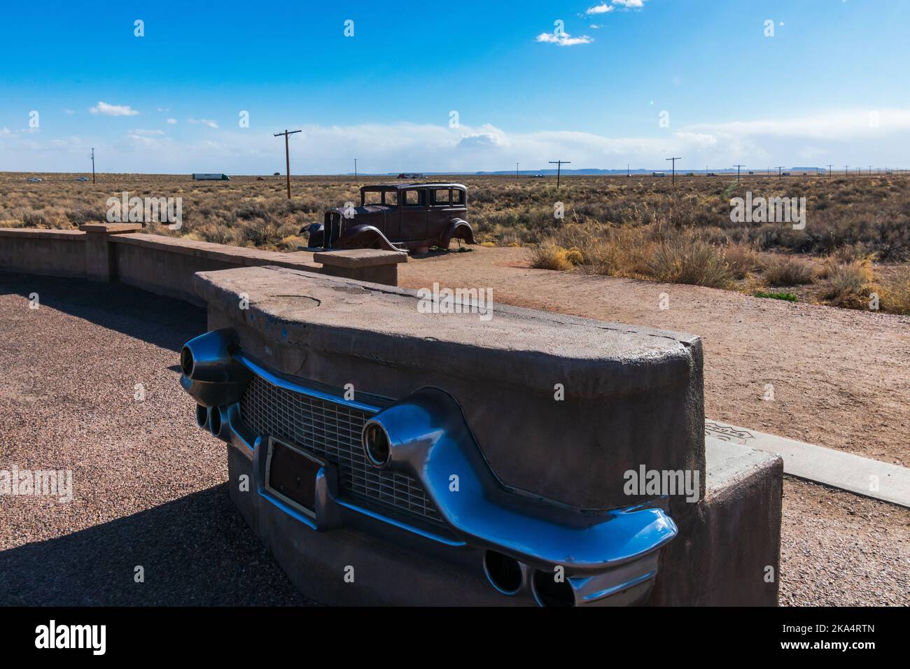 Petrified Forest National Park, AZ / USA - 4 March 2022: A 1932 ...