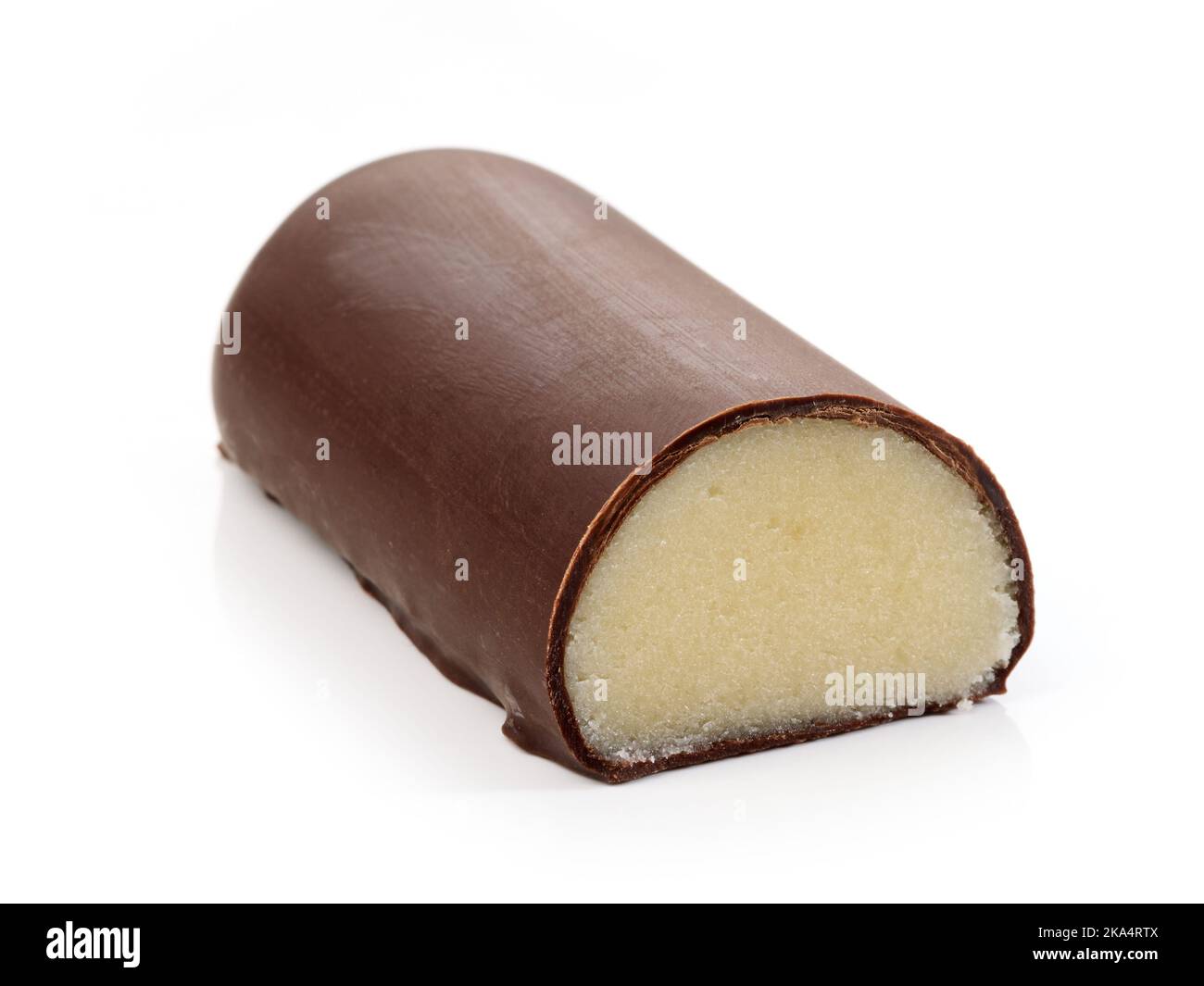 piece of marzipan isolated on white background Stock Photo - Alamy