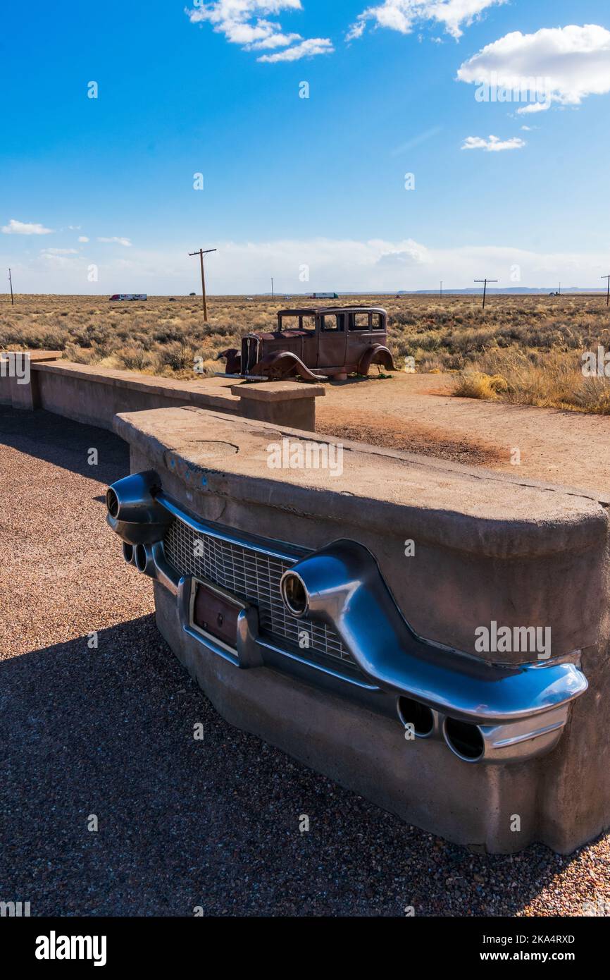 Petrified Forest National Park, AZ / USA - 4 March 2022: A 1932 ...