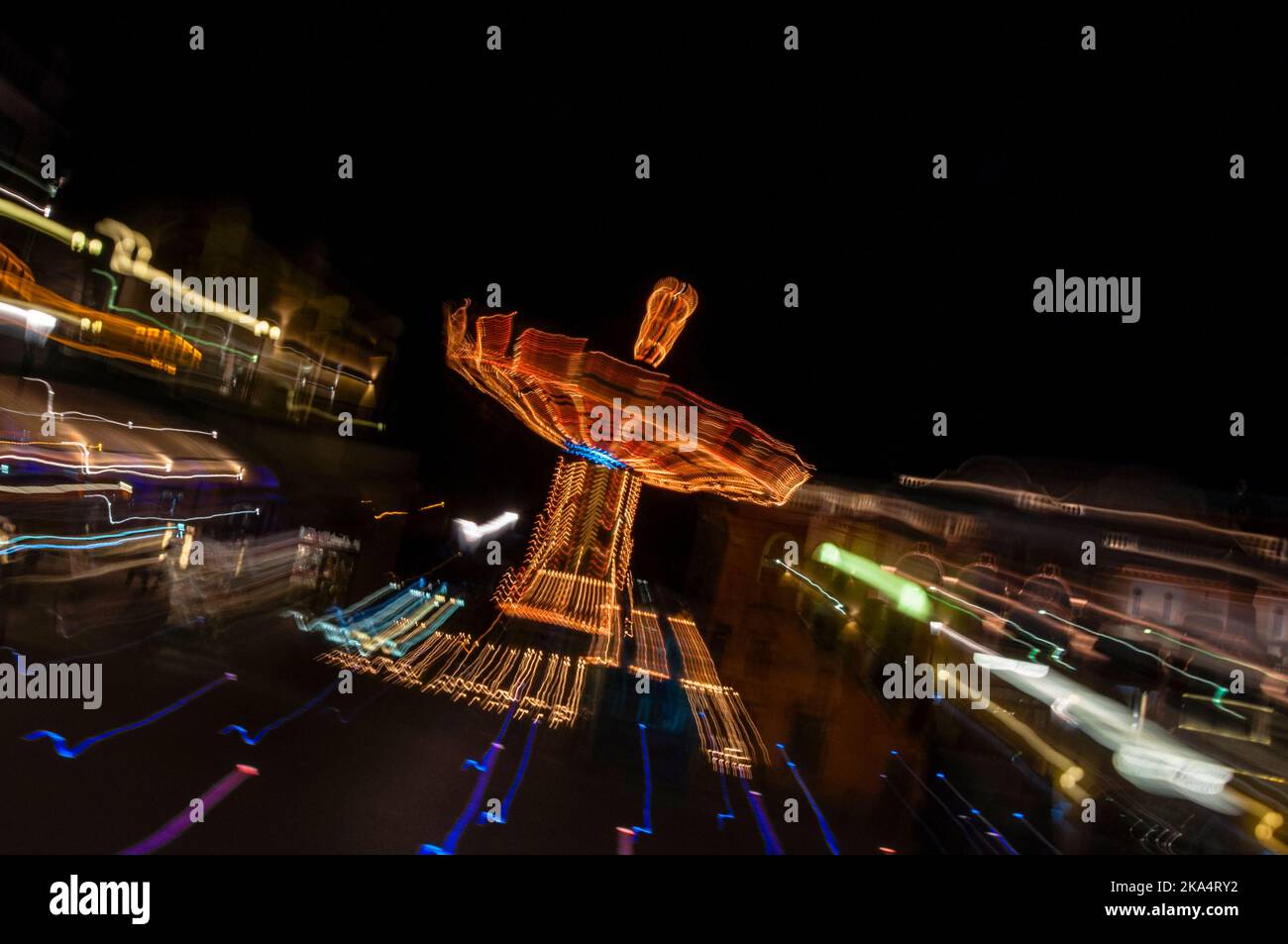 Liftikus Carousel in Prater Park in Vienna Stock Photo - Alamy