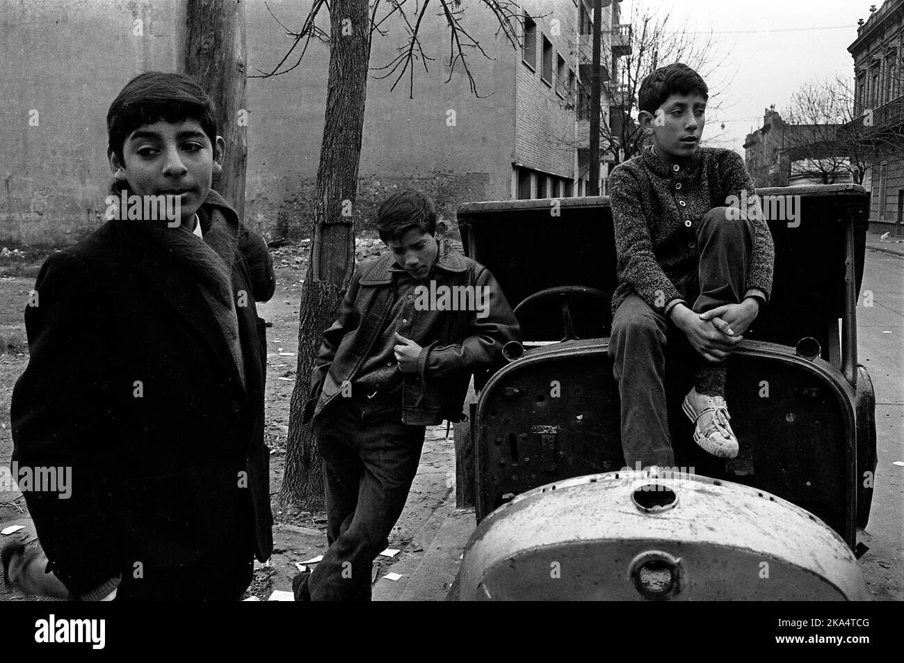 Photo views of typical young boys in Buenos Aires, Argentina ...