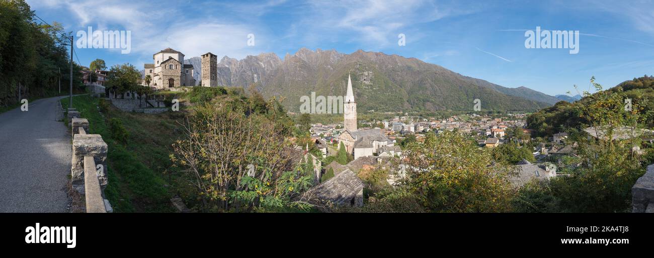 Town of Ornavasso, Italy, among Valle Ossola mountains Stock Photo - Alamy
