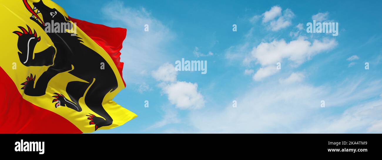 official flag of New Bern, North Carolina untied states of America at ...