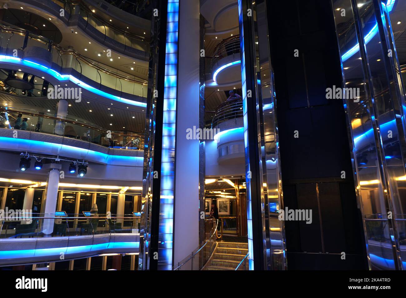 The atrium of the cruise ship Discovery 2 operated by Marella, and part ...