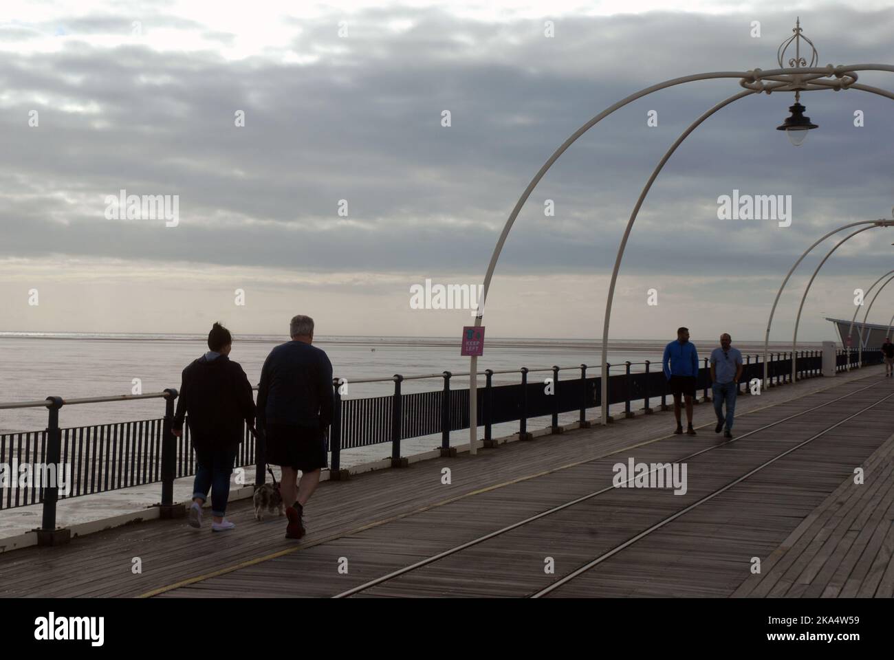 Southport Pier, Southport Beach, Merseyside, England Stock Photo - Alamy