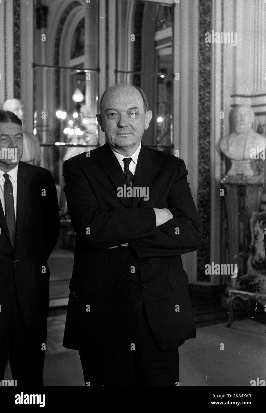 Dean Rusk, American Secretary of State from 1961 to 1969, in Buenos ...