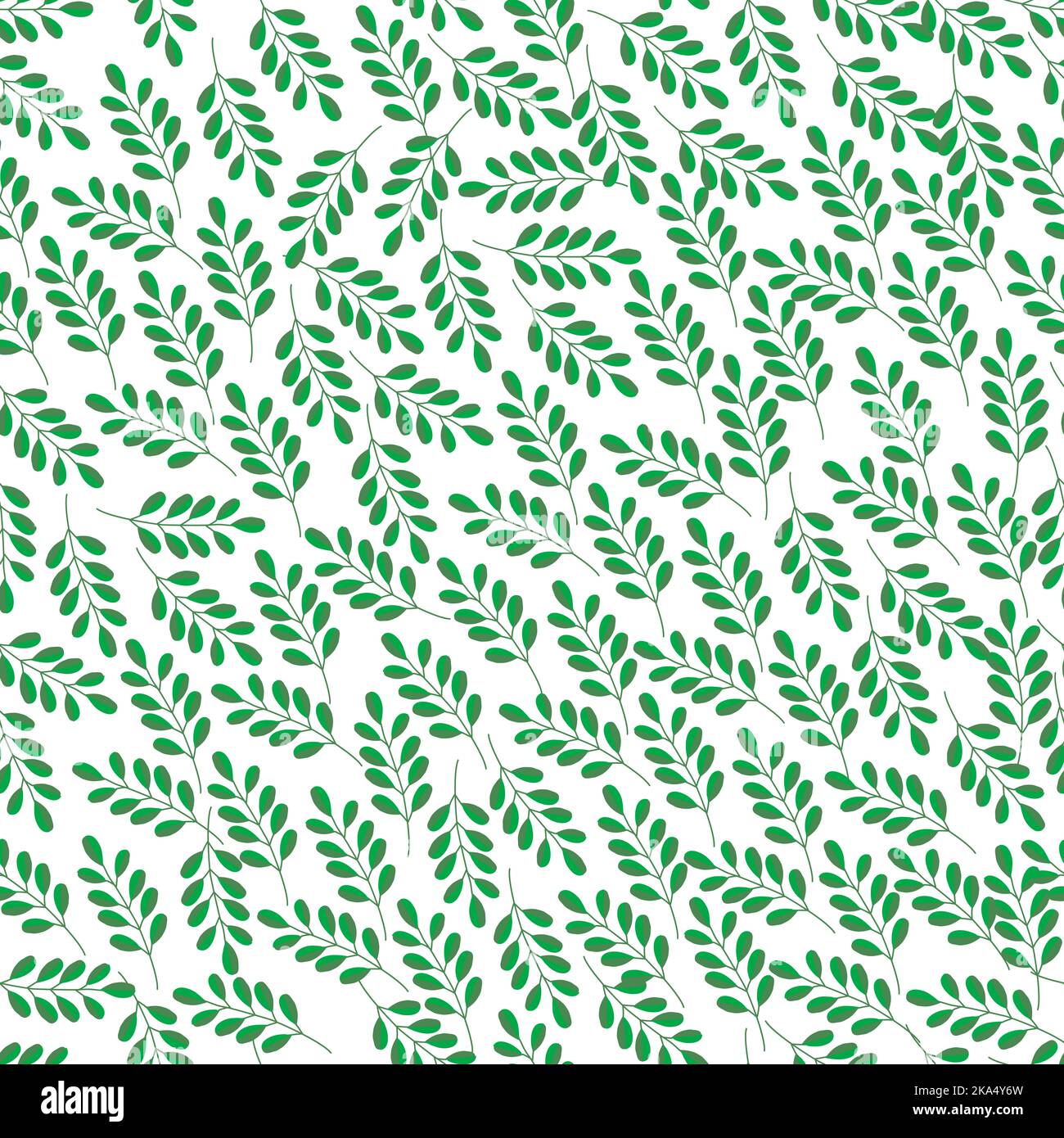 Pattern with green leaves. Nature Background. Illustration Stock Photo ...