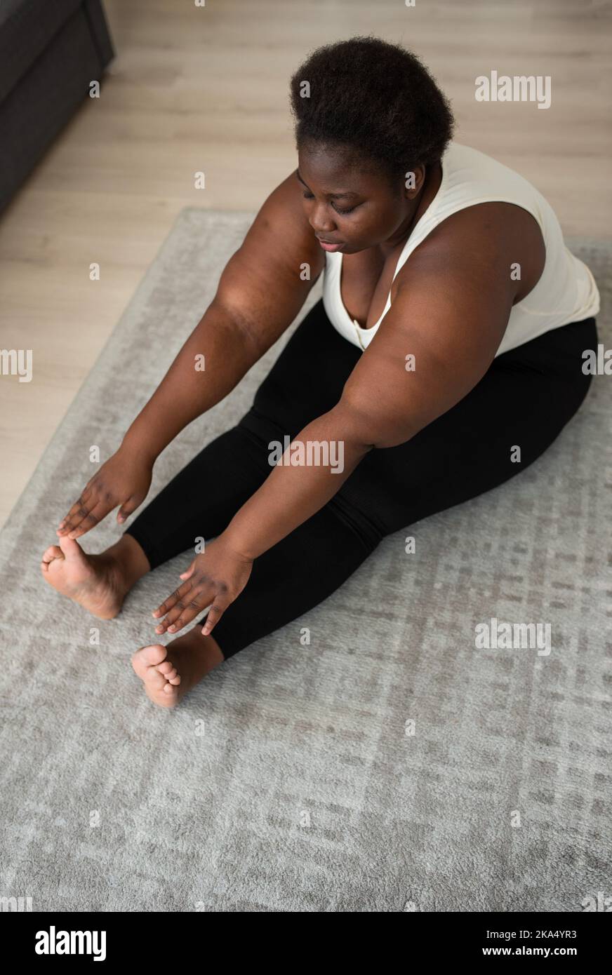 Plus size female exercise hi-res stock photography and images - Alamy
