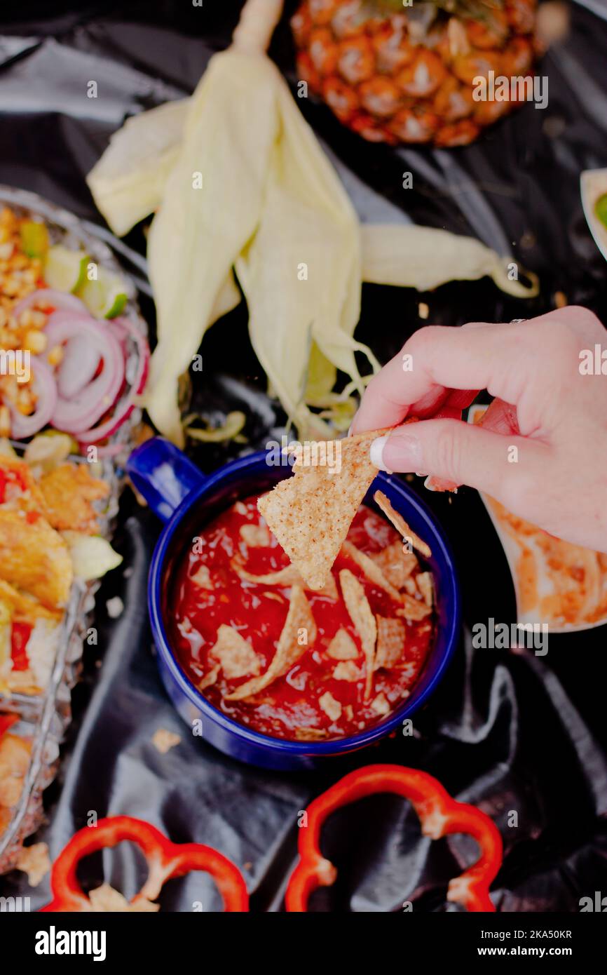 Chip and salsa party hi-res stock photography and images - Alamy