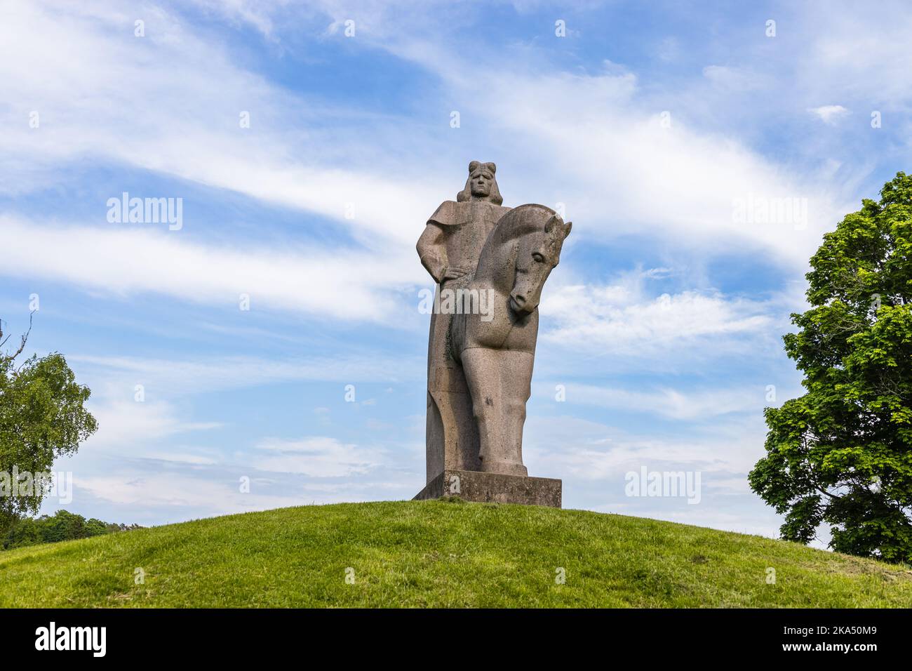 Statue lithuanian grand duke vytautas hi-res stock photography and ...