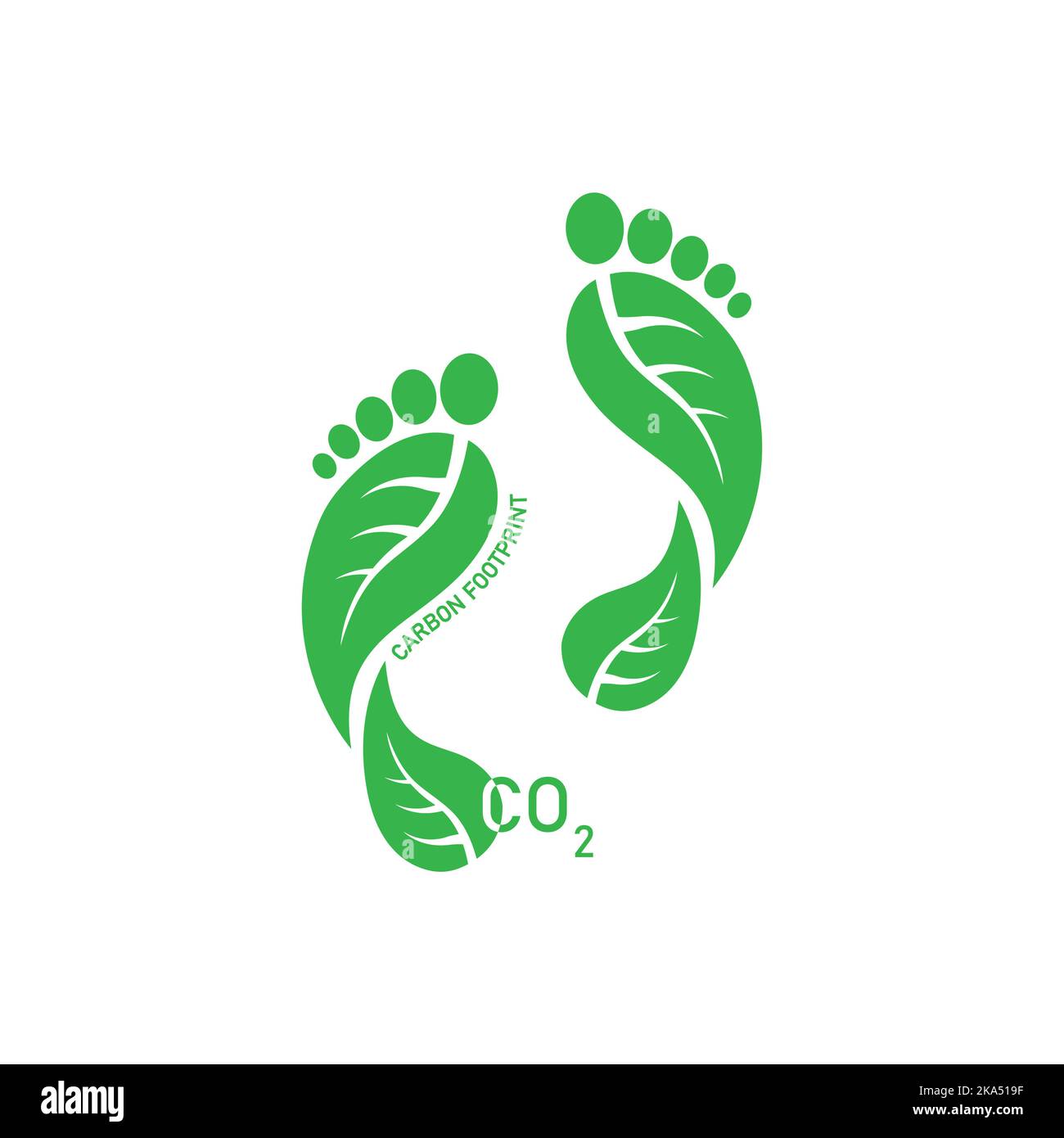 Carbon Footprint Concept Design. Vector Illustration Stock Vector Image ...