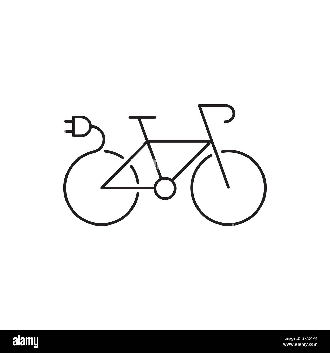 Bike powered charging Stock Vector Images - Alamy