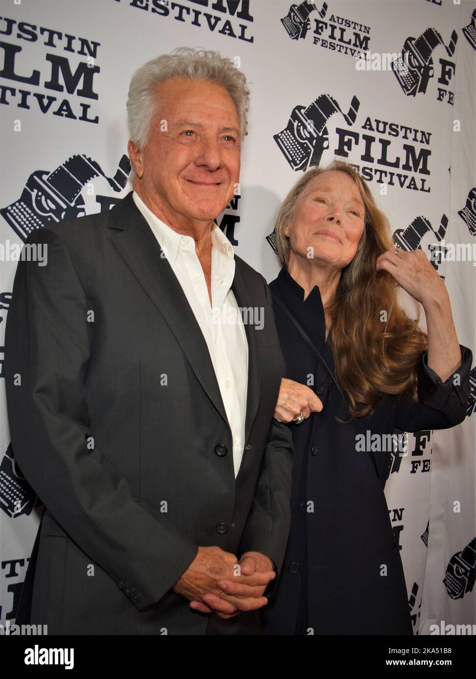 October 28, 2022, Austin, Texas, USA: Dustin Hoffman and Sissy Spacek on the red carpet for the ...