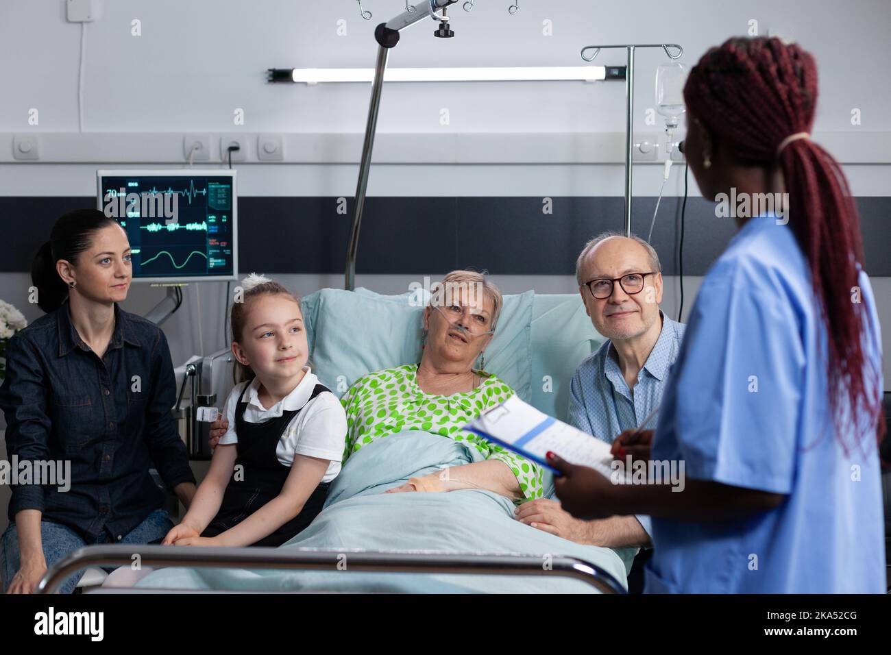 Family hearing good news about grandmother health condition from ...