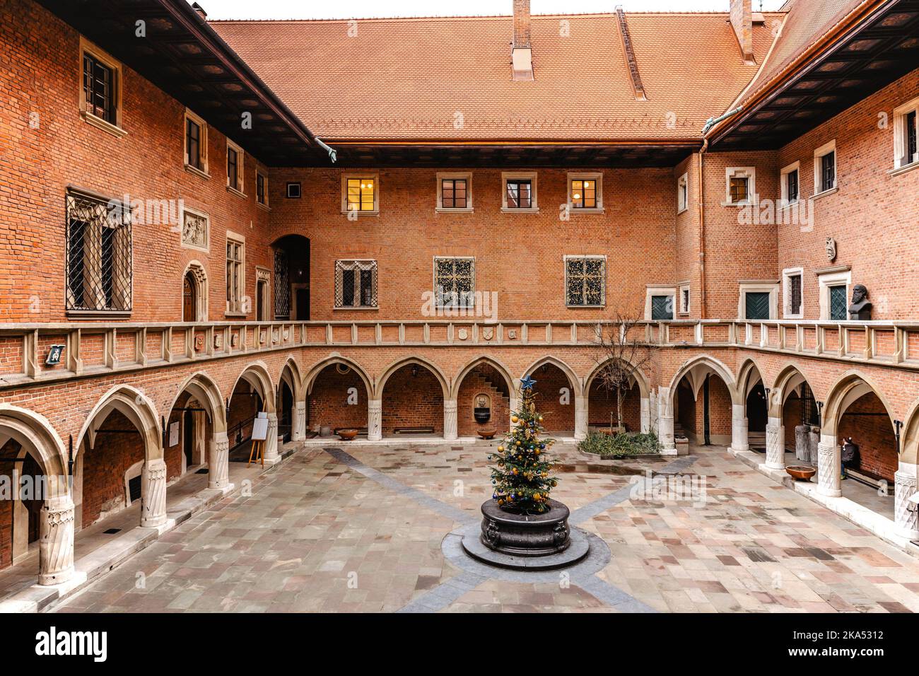 Krakow,Poland-December 17,2021. Collegium Maius built as the main ...