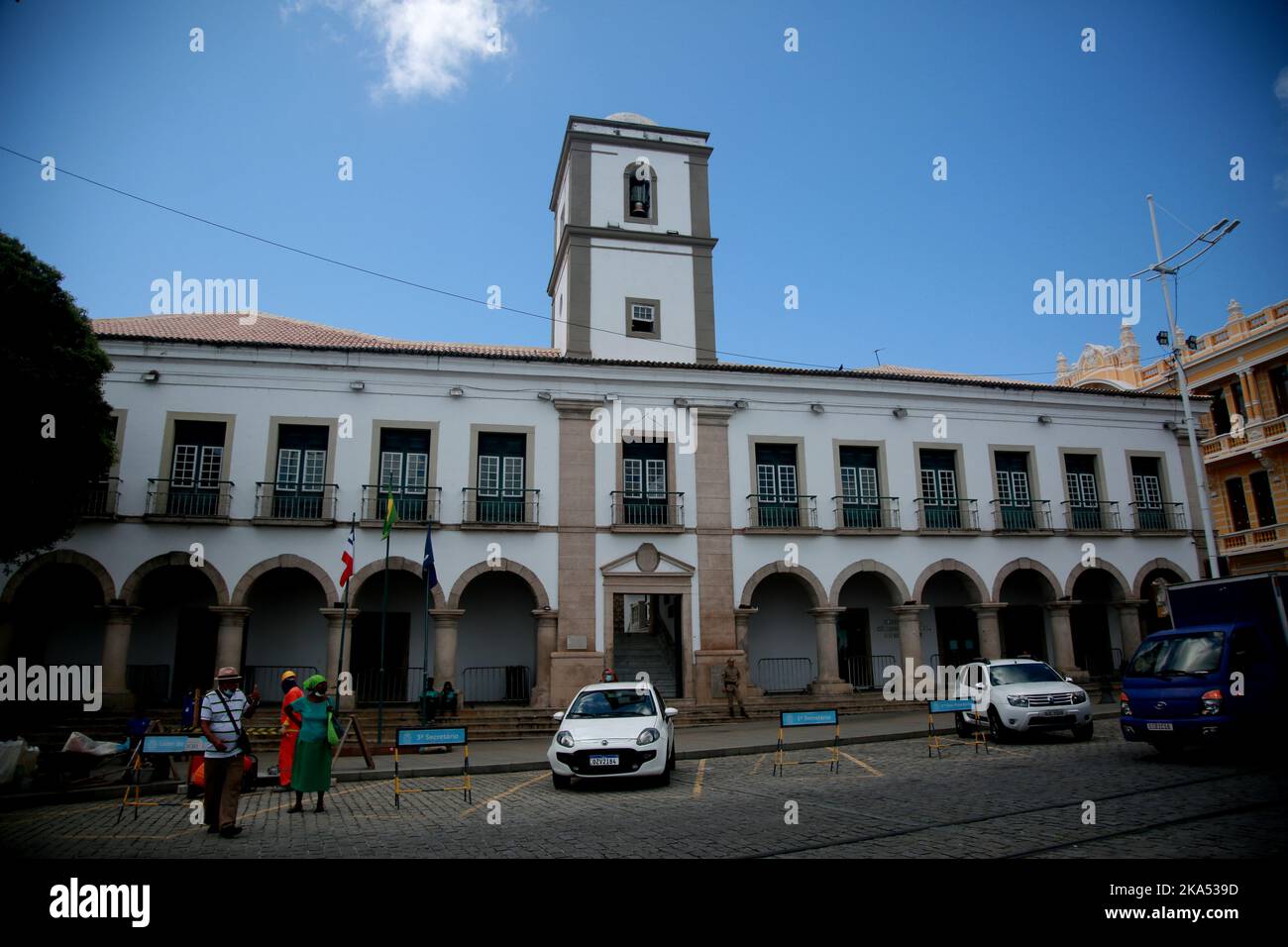 salvador, bahia, brazil - august 28, 2022: view of the old building ...