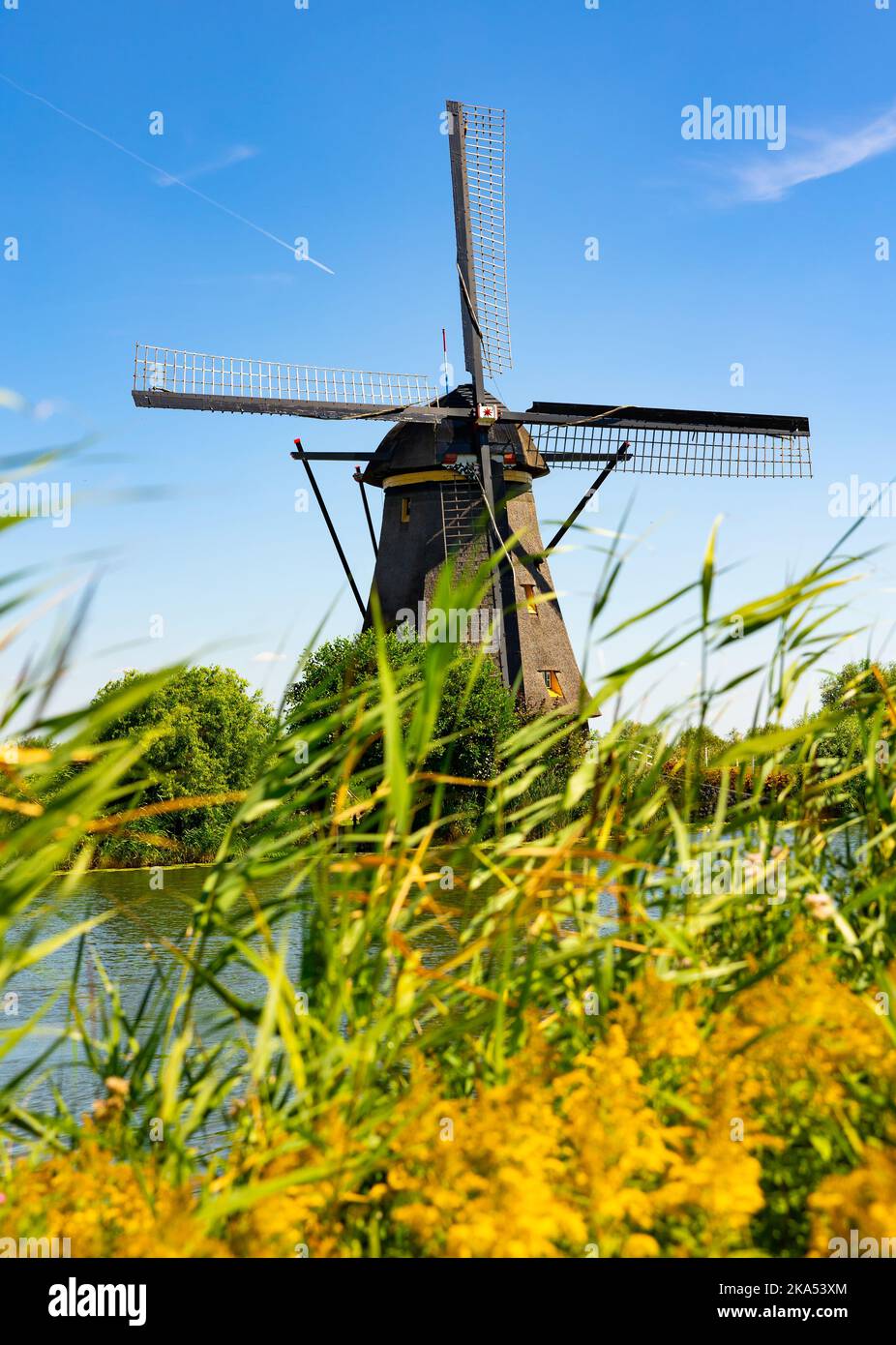 System of ancient windmills ar Kinderdijk, Netherlands Stock Photo - Alamy