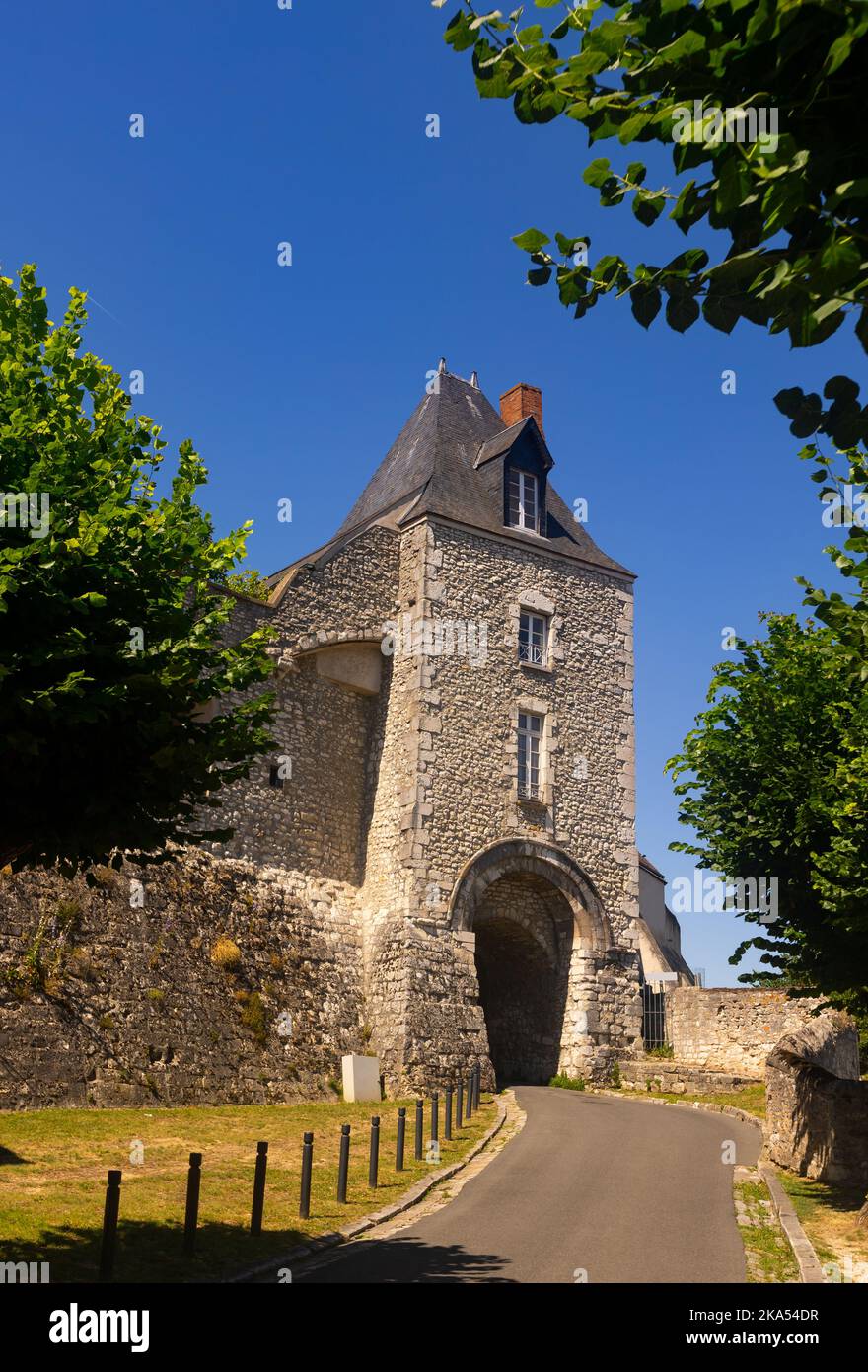 View of the medieval chateau Royal de Montargis Stock Photo - Alamy