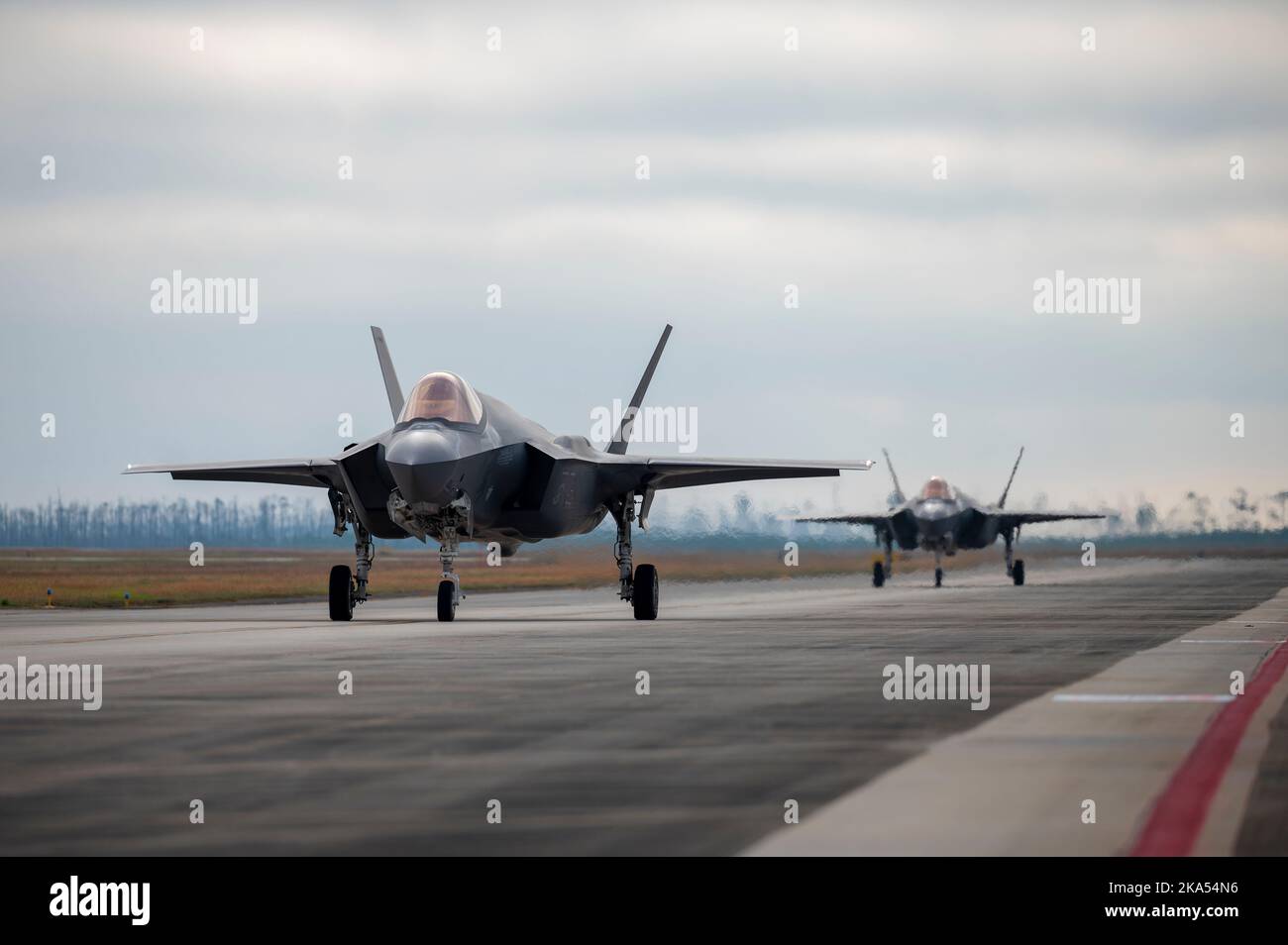 U.S. Air Force F-35A Lightning II’s assigned to the 421st Fighter Squadron, Hill Air Force Base ...