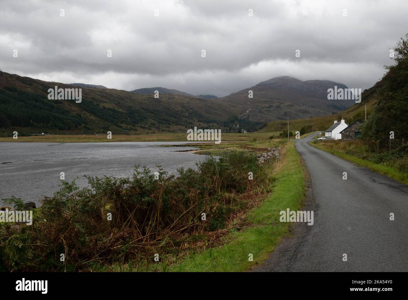 Scottish A Road on the Movern Peninsula, Scotland, UK Stock Photo - Alamy