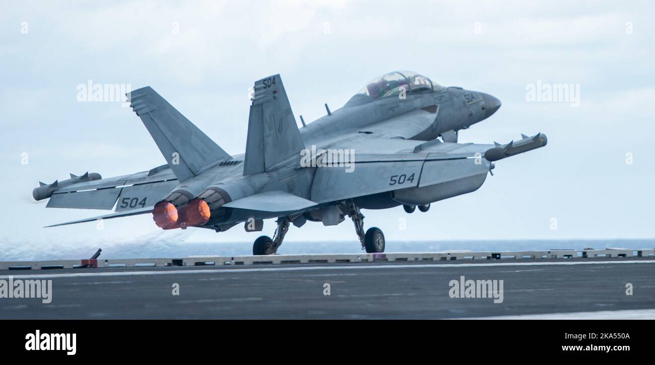 221031-N-UF592-2118 PHILIPPINE SEA (Oct. 31, 2022) An EA-18G Growler ...