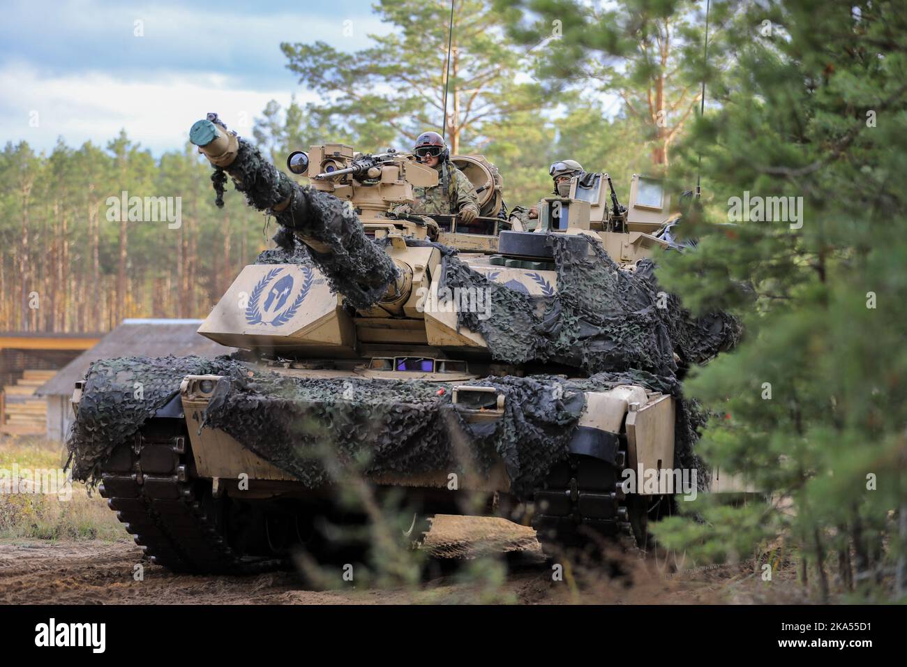 U.S. Soldiers assigned to Ares Company, 1st Battalion, 66th Armor ...